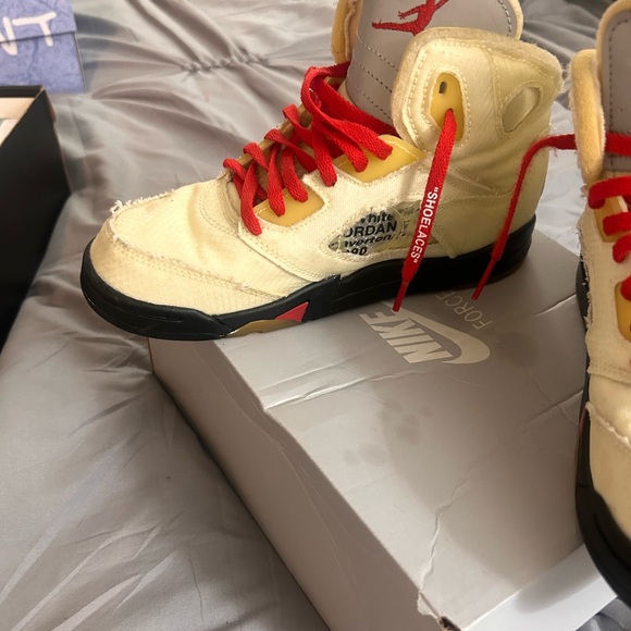 Shoes | Air Jordan Retro 5 Offwhite | Poshmark